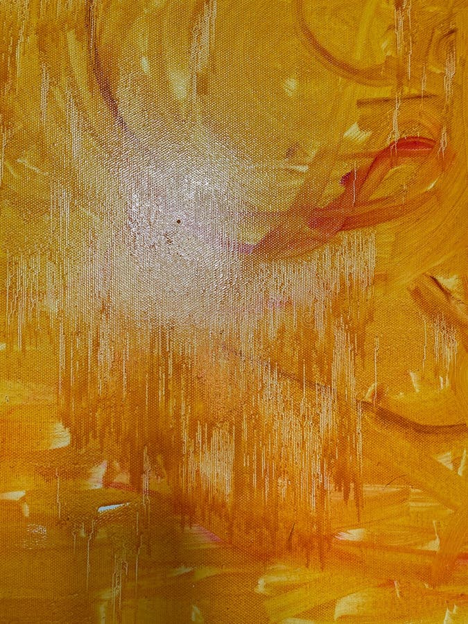 An Orange Paint Wall Texture As Background Stock Image - Image of ...