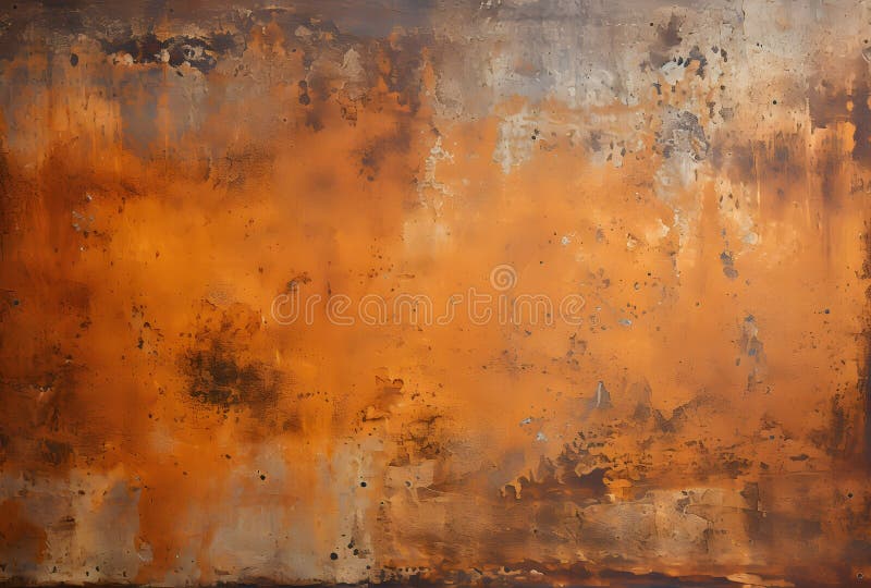 Rusty Orange Metal Texture Background Stock Illustration - Illustration ...