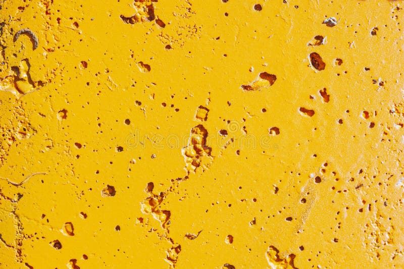 Orange Painted Porous Metal Surface, Background, Texture Stock Photo ...