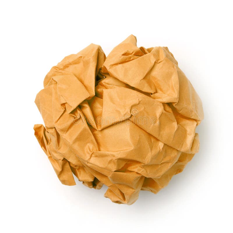 Orange paper ball stock photo. Image of background, white - 51143512