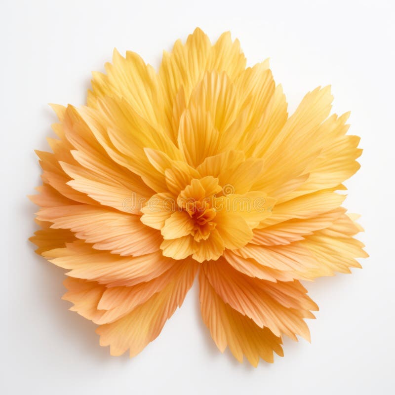 Orange Paper Flower: Multilayered Texture and Delicate Portraits Stock ...