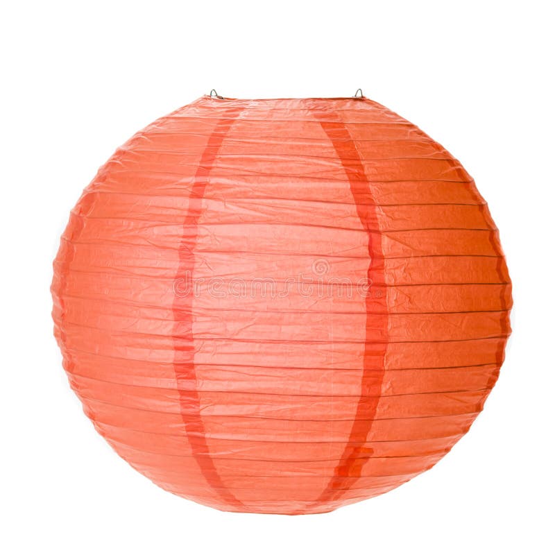 Orange Paper Lantern stock image. Image of pink, decorative - 94486745