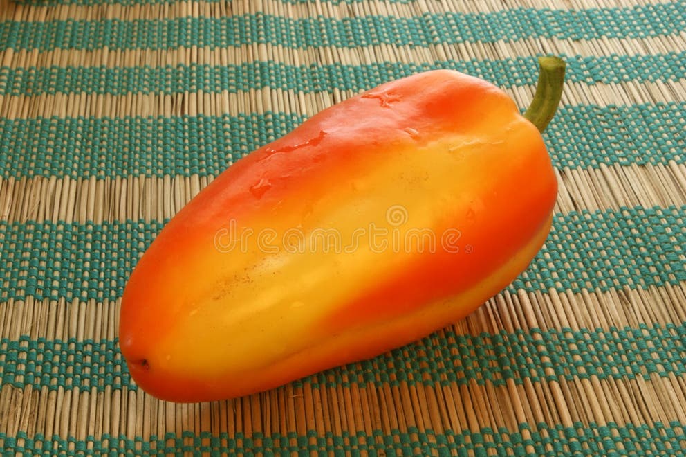 Orange paprika stock image. Image of tasting, cuisine - 11788127
