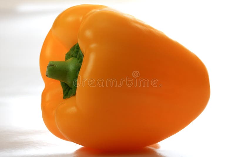 Orange paprika stock image. Image of reflection, food - 12230075