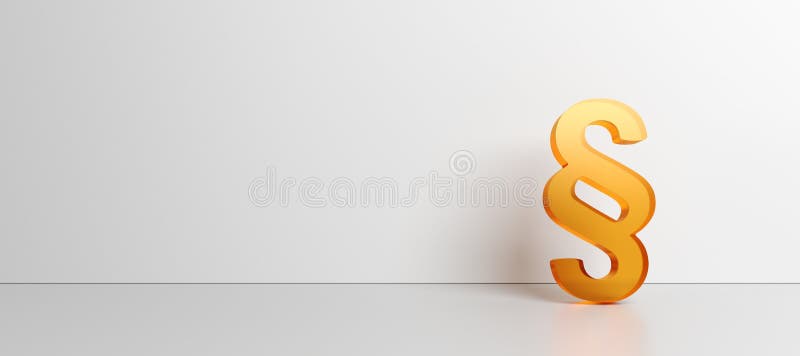 Orange Paragraph Sign on White Background with Empty Space on Left Side ...