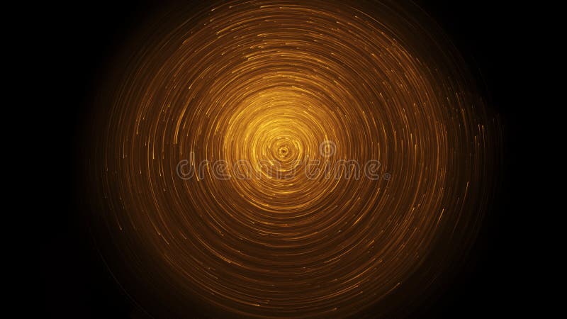 Orange Particle Disc of Light Stock Photo - Image of gold, sparks ...