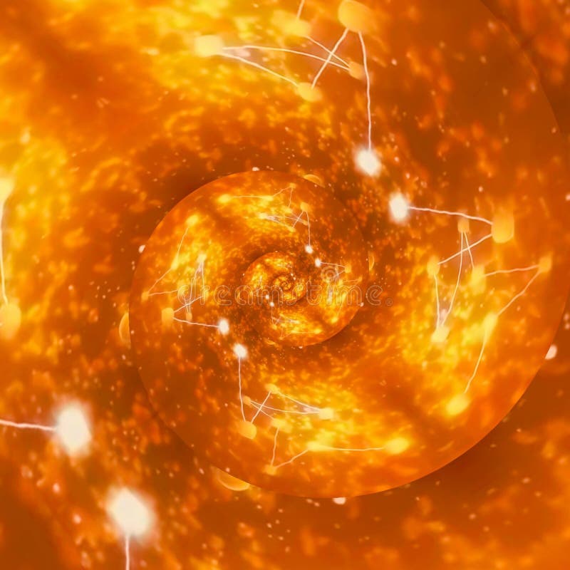 Orange Particles Abstract Background Blurs Shapes Stock Image - Image ...