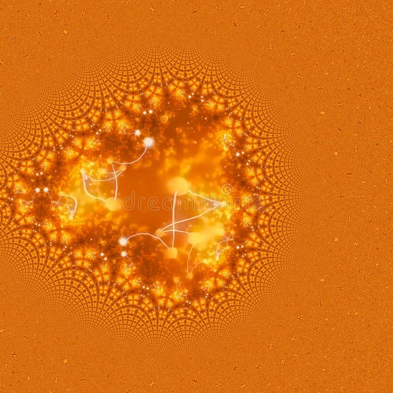 Orange Particles Abstract Background Blurs Shapes Stock Image - Image ...