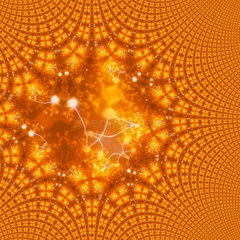 Orange Particles Abstract Background Blurs Shapes Stock Image - Image ...