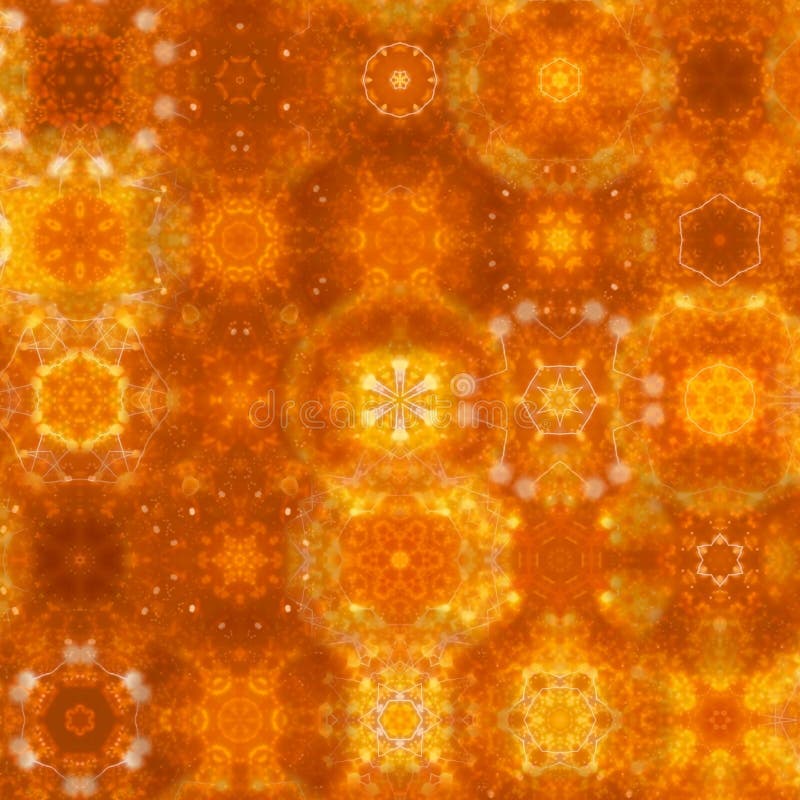 Orange Particles Abstract Background Blurs Shapes Stock Image - Image ...
