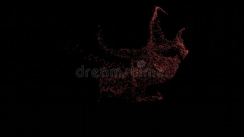 Orange Particles Floating on Black Background Stock Video - Video of ...