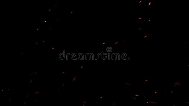 Orange Particles Going Up Overlay Stock Video - Video of element ...
