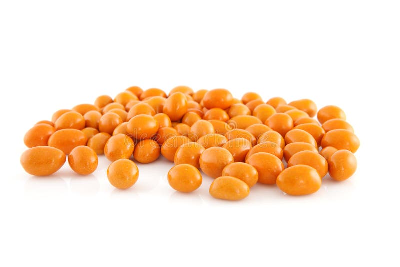 Orange peanuts stock photo. Image of confectionery, pile - 14724976