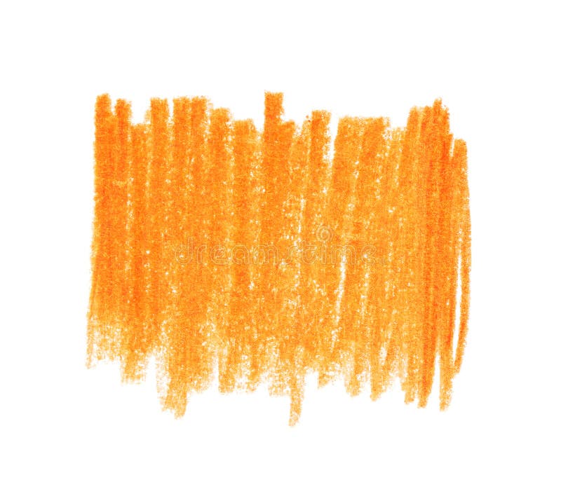 Orange Pencil Scribble