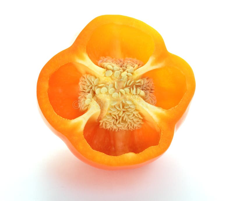 Orange pepper stock photo. Image of color, food, closeup - 18317788