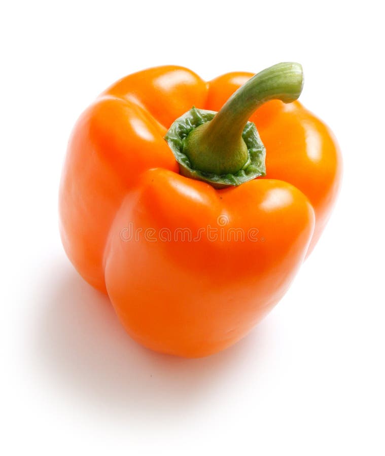 Orange pepper stock image. Image of isolated, closeup - 20001651