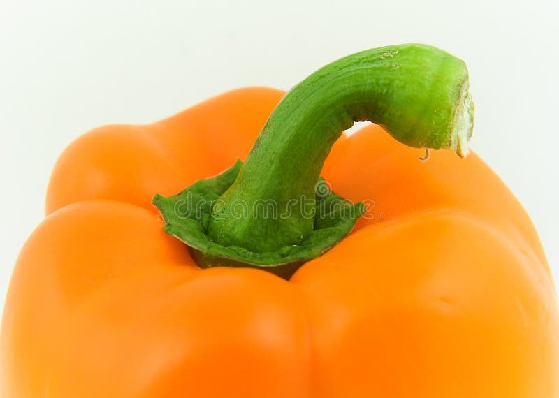 Orange Pepper stock photo. Image of green, stem, food, salad - 30672