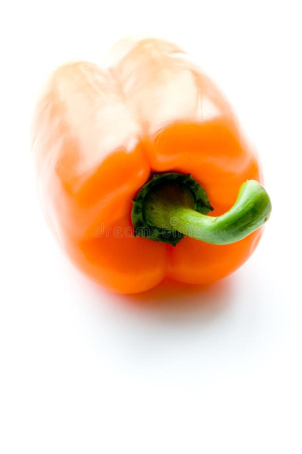 Orange pepper stock image. Image of organic, vegetable - 7242777