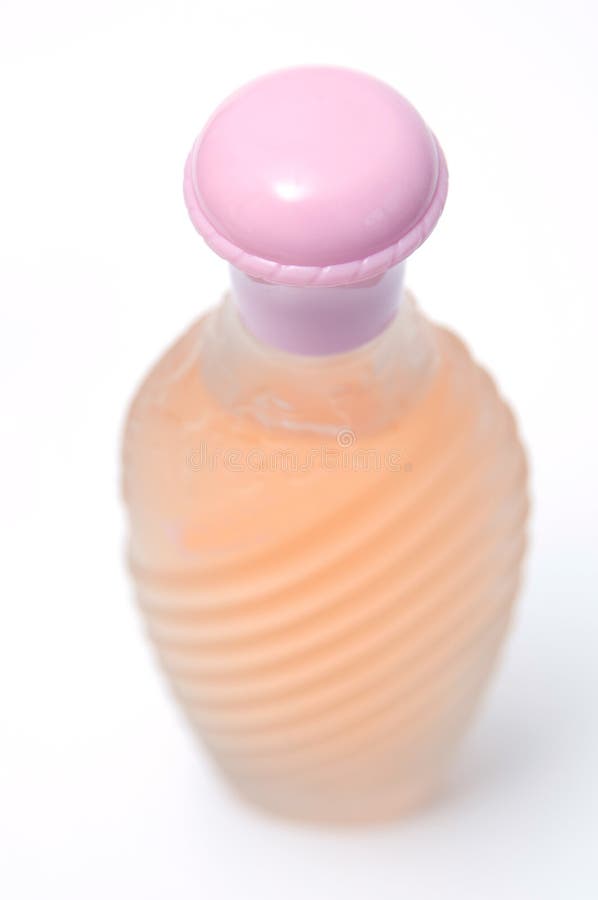 Orange Perfume Bottles Isolated Stock Photo - Image of aromatic, color ...