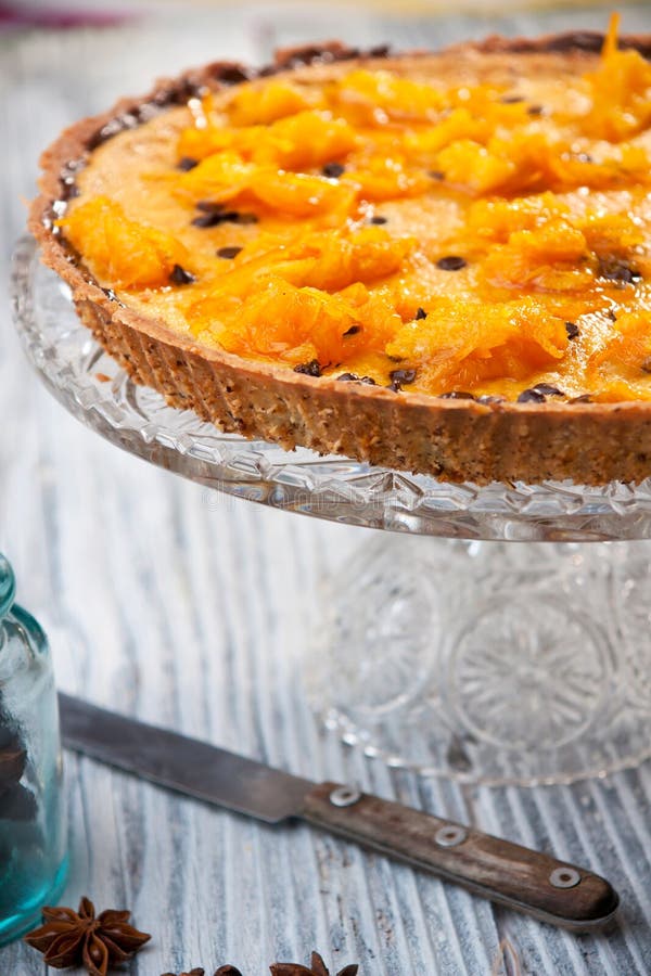 Orange pie stock photo. Image of tart, bakery, dessert - 28460414