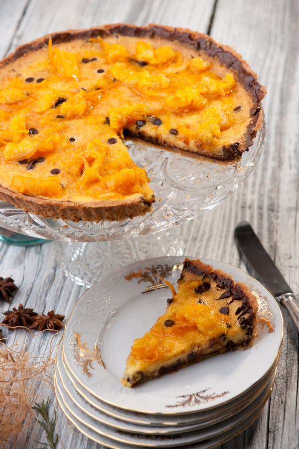 Orange pie stock photo. Image of fruit, tart, fruitcake - 28578084