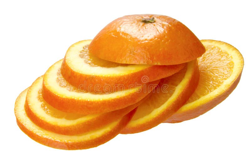 Orange pieces stock image. Image of fruit, vitamin, isolated - 39315967