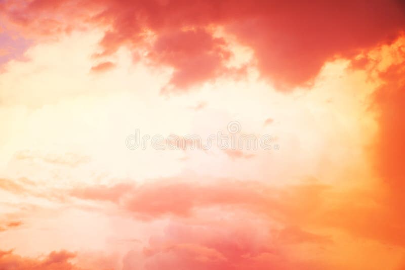 Orange and Pink Sunset Background Stock Photo - Image of beauty, cloudy ...