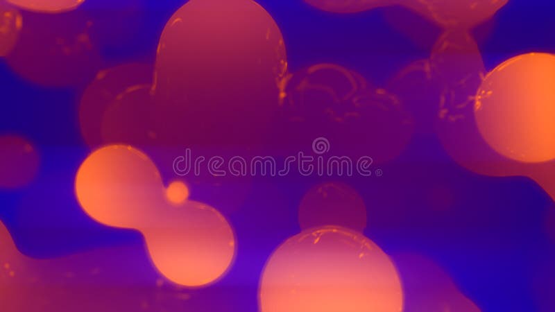 Orange and Pink Dense Gentle Elements from Alien Planet - Abstract 3D ...