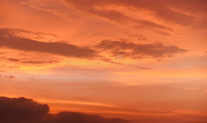 Orange and Pink Sky after Sunset - Can Be Used As Background Stock ...