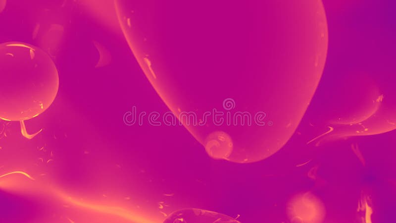 Orange and Pink Slime Gentle Elements from Alien Planet - Abstract 3D ...