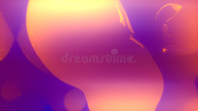 Orange and Pink Slime Tender Drops from Alien Planet - Abstract 3D ...