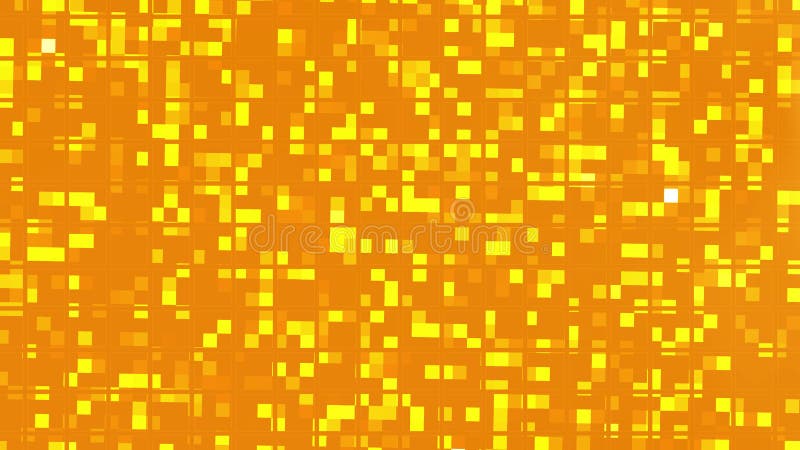 Orange Pixel Grid Animation Background Loop. Stock Video - Video of ...