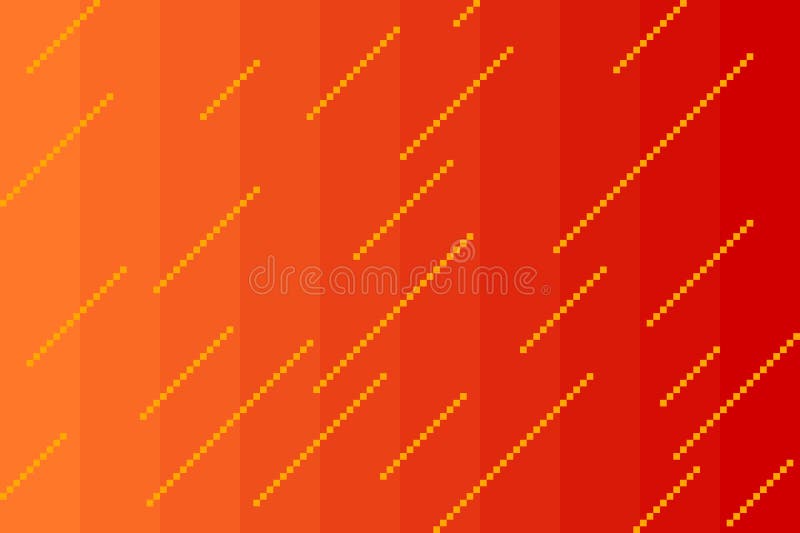 Orange Pixelated Diagonal Lines on Orange and Red Striped Gradient ...