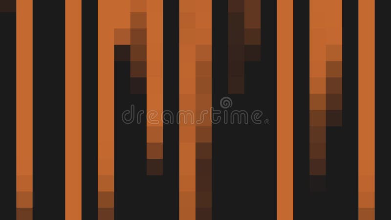 Orange Pixels in 8 Bit Pattern on Black Gradient Stock Video - Video of ...