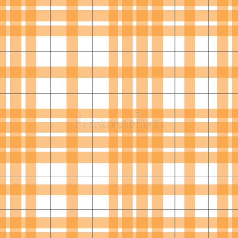 Orange Plaid, Checkered, Tartan Seamless Pattern Suitable for Fashion ...