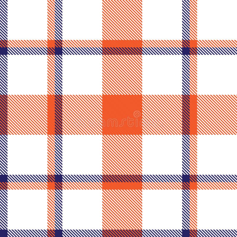 Orange Plaid Tartan Checkered Seamless Pattern Stock Vector ...