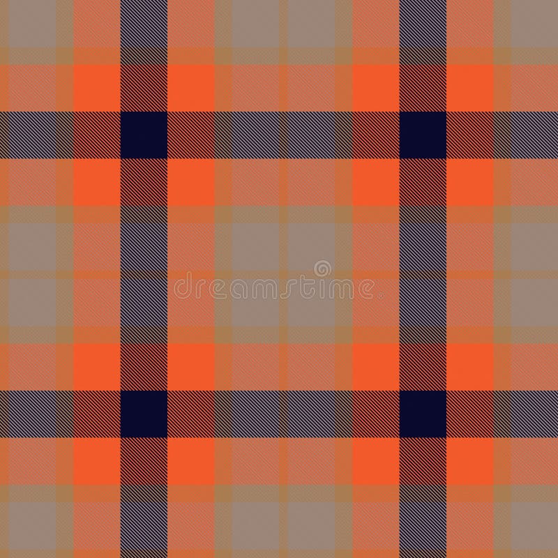 Orange Plaid Tartan Checkered Seamless Pattern Stock Vector ...