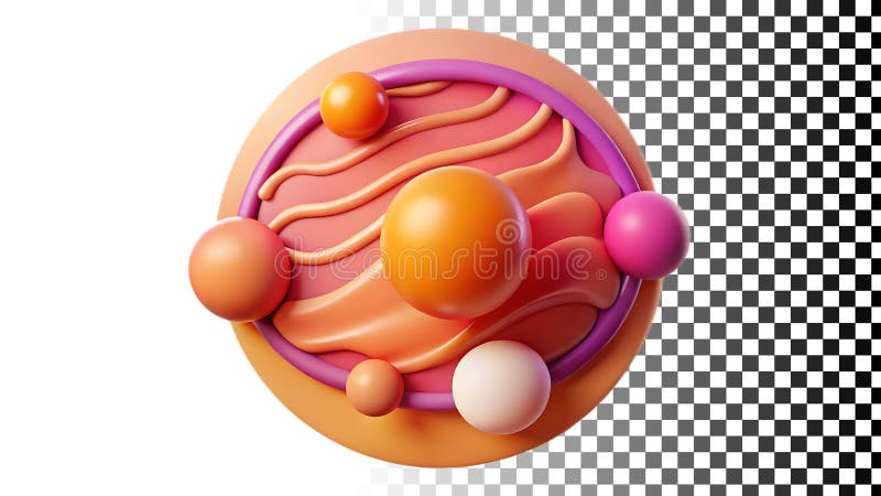 Orange Planet with Craters, Space Object, Celestial Body, Planetary Surface, Cosmic Sphere Png ...