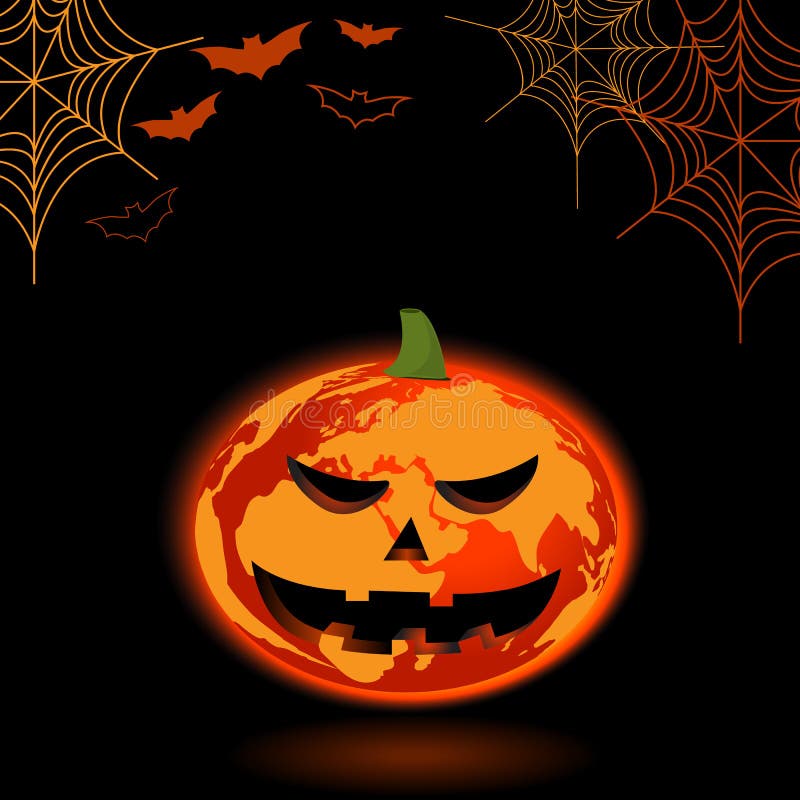 Pumpkin Planet Earth Stock Illustrations – 329 Pumpkin Planet Earth ...