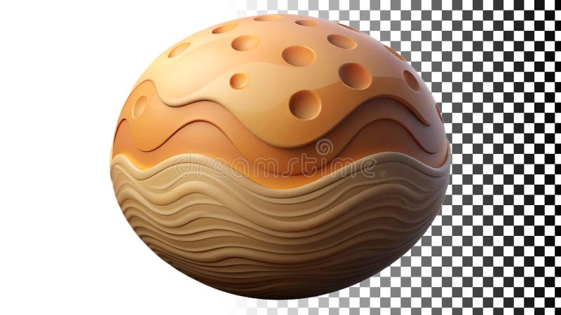Orange Planet Marble, Cosmic Sphere Space Texture Png Transparent Image ...