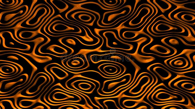 Orange Plasma Lines, Dark Background, Reflection, Unique Design, Luxury ...