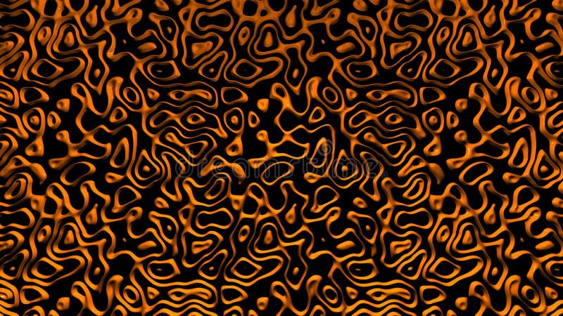 Orange Plasma Lines, Dark Background, Unique Design, Reflection, Luxury ...
