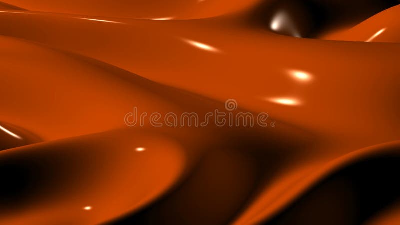 Orange Plasma Waves, Background, Luxury, 3D Render, Reflection, Unique ...