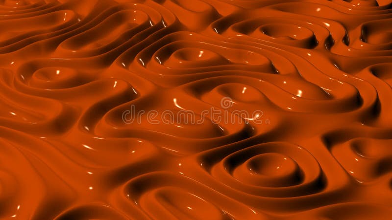 Orange Plasma Waves, Background, Luxury, 3D Render, Unique Design ...