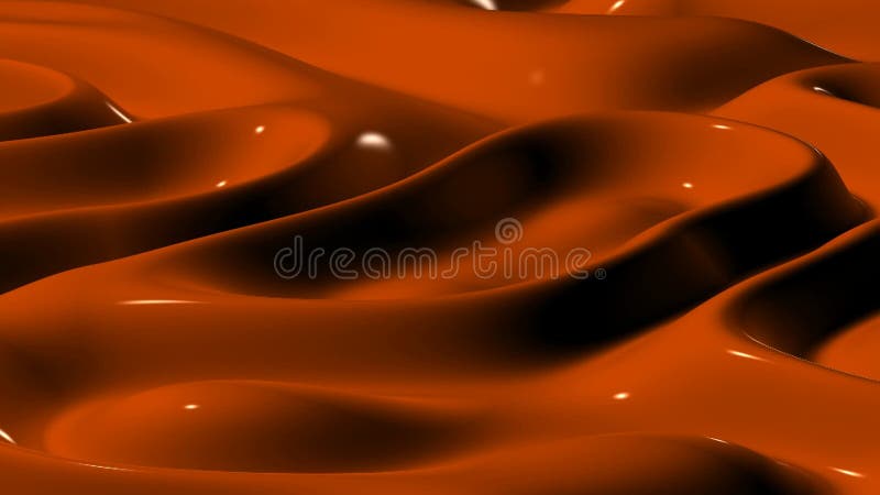 Orange Plasma Waves, Background, Luxury, Reflection, Unique Design, 3D ...