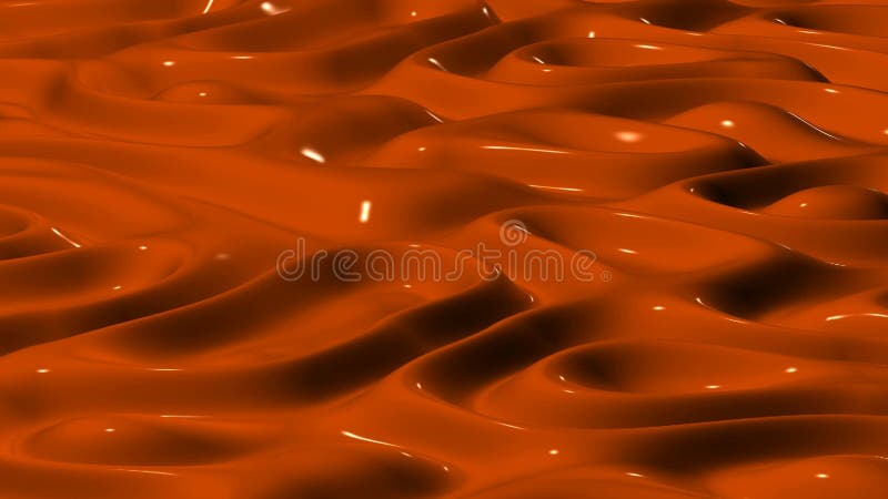 Orange Plasma Waves, Background, Reflection, Unique Design, 3D Render ...