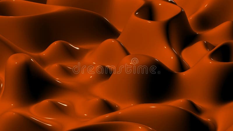 Orange Plasma Waves, Background, Unique Design, 3D Render, Luxury ...