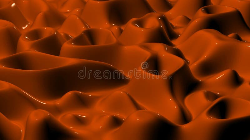 Orange Plasma Waves, Background, Unique Design, Luxury, 3D Render ...