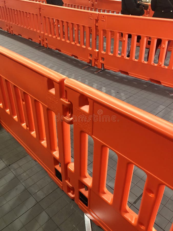 Barriers for crowd control stock photo. Image of metal - 14140920