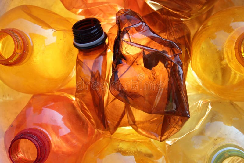 Orange plastic bottles stock photo. Image of concept - 26022044